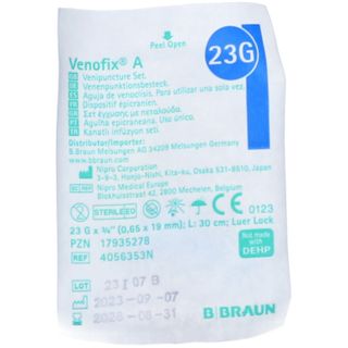 VENOFIX A Venenpunktionsbesteck 23 G 0,65x19mm 30cm blau 1 St - Shop ...