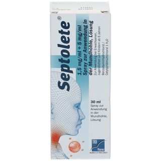 Septolete® 1,5 mg/ml+5 mg/ml Spray 30 ml - Shop Apotheke