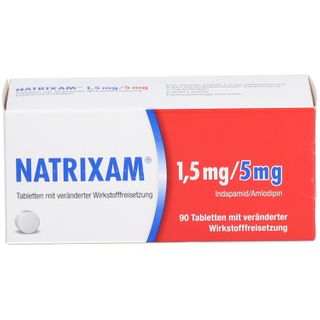 NATRIXAM 1,5 mg/5 mg Tab.m.veränd.Wirkst.-Frs. 90 St mit dem E-Rezept ...