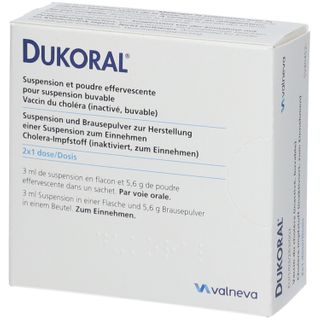 DUKORAL Suspension und Brauseplv.z.H.Susp.z.Einn. 2x1 St mit dem E ...