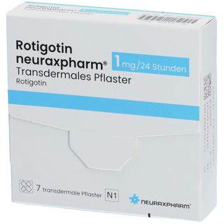 ROTIGOTIN neuraxpharm 1 mg/24 h transderm.Pflaster 7 St mit dem E ...