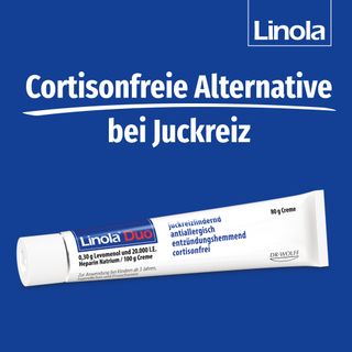 Linola® Duo - Cortisonfreie Creme gegen Juckreiz bei Neurodermitis und Ekzemen 80 g - Shop Apotheke