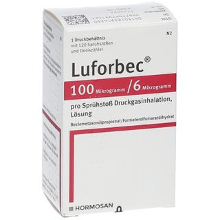 LUFORBEC 100 µg/6 µg 120 Hub Dosieraerosol 1 St mit dem E-Rezept kaufen ...