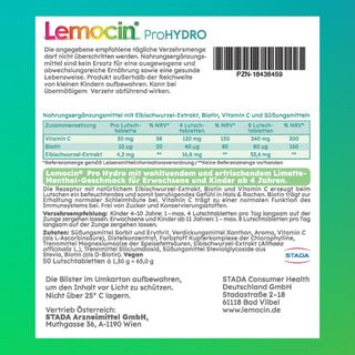 Lemocin® ProHYDRO für zwischendurch – Lutschtabletten mit Vitamin C ...