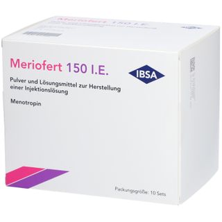 MERIOFERT 150 I.E. Plv.u.Lsm.z.H.e.Injektionslsg. 10 St mit dem E ...