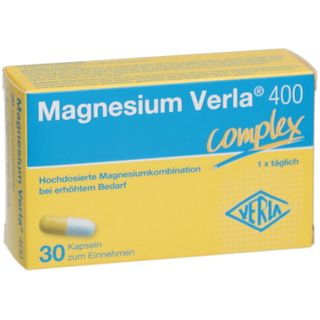 Verla-Pharm Magnesium Verla® 400 Kapseln Hochdosiertes Magnesium 30 St ...