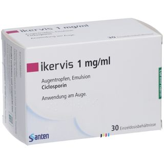IKERVIS 1 mg/ml Augentropfen Emuls.Einzeldosispip. 30x0,3 ml mit dem E ...