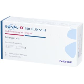 GONAL-f 450 I.E./0,72 ml 33 Mikr./0,72ml Fertigpen 1 St mit dem E ...