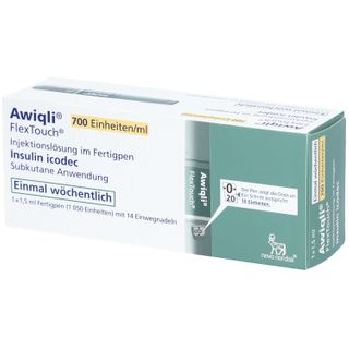 AWIQLI 700 E/ml Inj.-Lsg.Fertigpen 1050 E/+14 Nad. 1x1,5 ml mit dem E ...