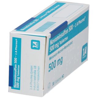 NOVAMINSULFON 500-1A Pharma Tabletten 30 St mit dem E-Rezept kaufen ...