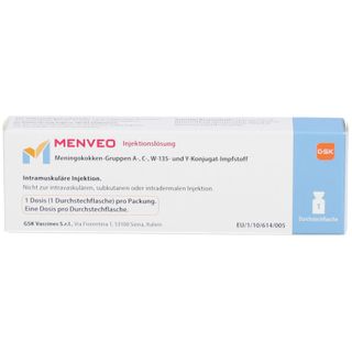 MENVEO Injektionslösung Durchstechflasche 0,5 ml mit dem E-Rezept ...