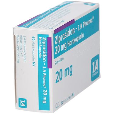 Ziprasidon - 1 A Pharma® 20 mg 60 St mit dem E-Rezept kaufen - Shop ...