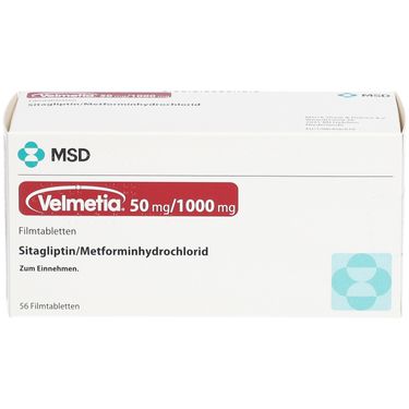 Velmetia® 50 mg/1000 mg 56 St mit dem E-Rezept kaufen - Shop Apotheke