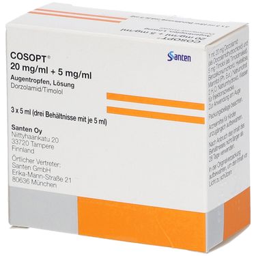 Cosopt® 20 mg/ml + 5 mg/ml 3x5 ml mit dem E-Rezept kaufen - Shop Apotheke