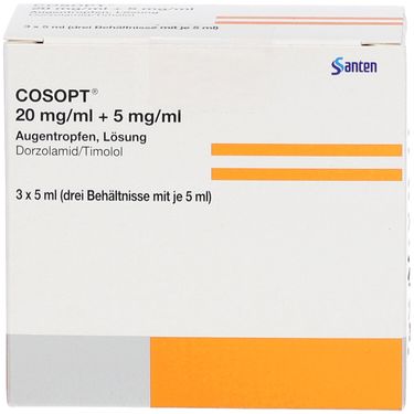 Cosopt® 20 mg/ml + 5 mg/ml 3x5 ml mit dem E-Rezept kaufen - Shop Apotheke