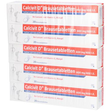 Calcivit D® Brausetabletten, 600 mg/400 I.E. 100 St - Shop Apotheke