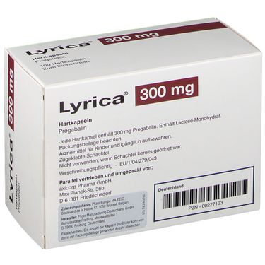 Lyrica 300 mg 100 St mit dem E-Rezept kaufen - Shop Apotheke