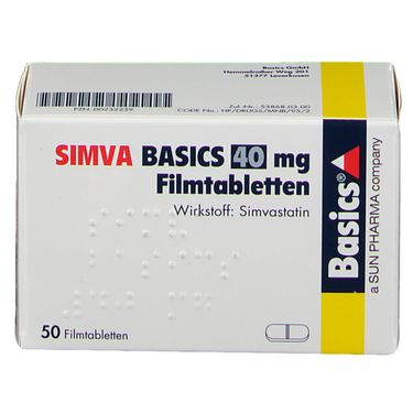 SIMVA BASICS 40 mg 50 St mit dem E-Rezept kaufen - Shop Apotheke