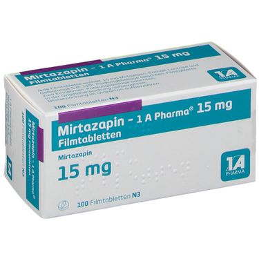 Mirtazapin 1A Pharma® 15Mg 100 St mit dem E-Rezept kaufen - Shop Apotheke