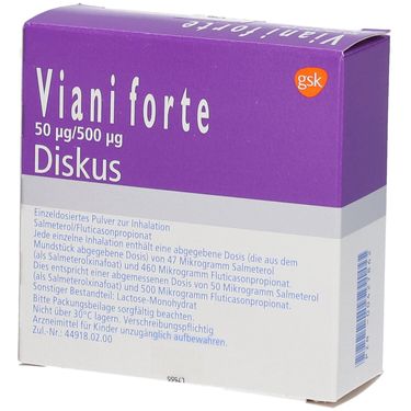 Viani® forte 50 ug/500 ug Diskus® 60 St mit dem E-Rezept kaufen - Shop ...