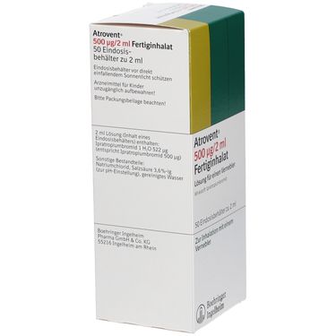 Atrovent® 500 ug/2 ml Fertiginhalat 50x2 ml mit dem E-Rezept kaufen ...