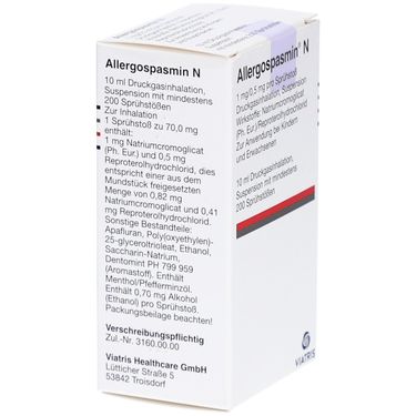 Allergospasmin® N 1 mg/0,5 mg pro Sprühstoß 10 ml mit dem E-Rezept ...
