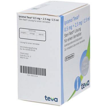Ipramol Teva® 0,5 mg + 2,5 mg/2,5 ml 20 St mit dem E-Rezept kaufen ...