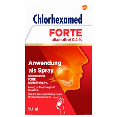 Chlorhexamed FORTE Spray alkoholfrei 0,2 % mit Chlorhexidin 50 ml ...