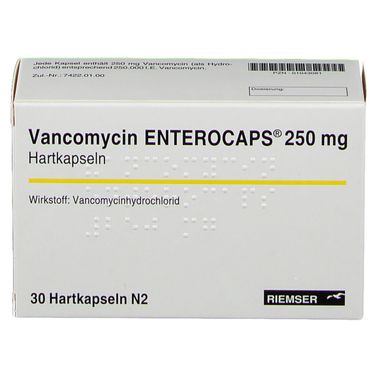 Vancomycin ENTEROCAPS® 250 mg 30 St mit dem E-Rezept kaufen - Shop Apotheke