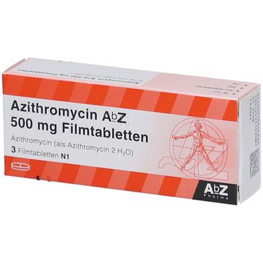 Azithromycin AbZ 500Mg 3 St mit dem E-Rezept kaufen - Shop Apotheke