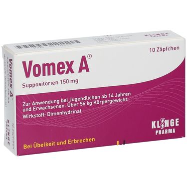 Vomex A® 150 mg 10 St - Shop Apotheke