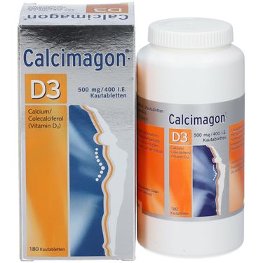 Calcimagon®-D3 500 mg/ 400 I.E. Kautabletten 180 St - Shop Apotheke