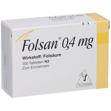 Folsan® 0,4 mg 100 St - Shop Apotheke