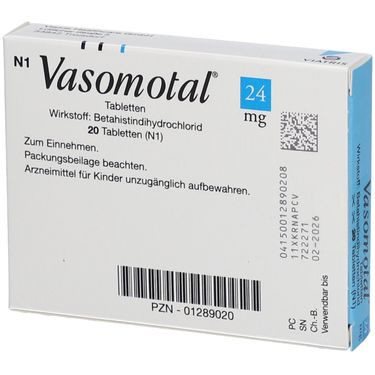 Vasomotal® 24 mg 20 St mit dem E-Rezept kaufen - Shop Apotheke