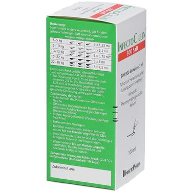InfectoCillin® 300 Saft 100 ml mit dem E-Rezept kaufen - Shop Apotheke