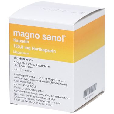 magno sanol® Kapseln 100 St - Shop Apotheke