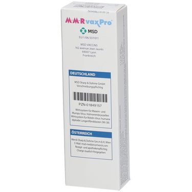 M-M-R vaxPRO® 0,5 ml mit dem E-Rezept kaufen - Shop Apotheke
