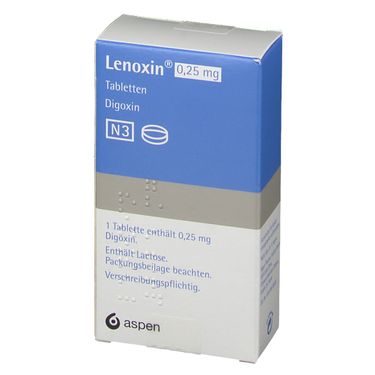 Lenoxin® 0,25 mg 100 St mit dem E-Rezept kaufen - Shop Apotheke