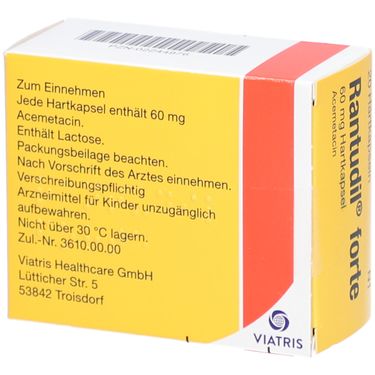 Rantudil® forte Kapseln 20 St mit dem E-Rezept kaufen - Shop Apotheke