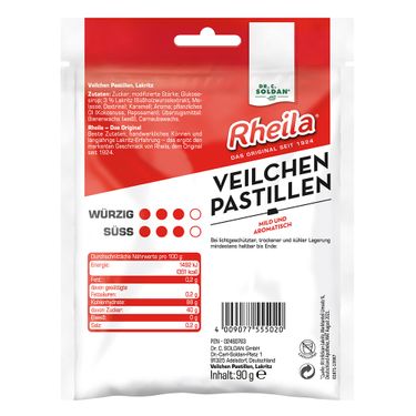 Rheila® Veilchen Pastillen mit Zucker 90 g - Shop Apotheke