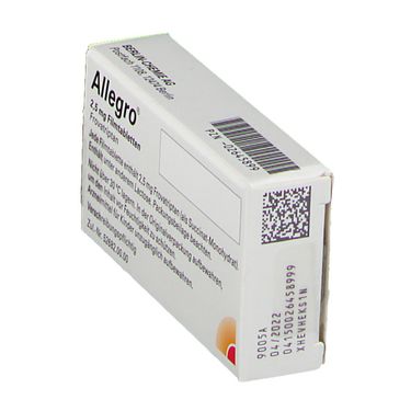 Allegro® 2,5 mg 6 St mit dem E-Rezept kaufen - Shop Apotheke