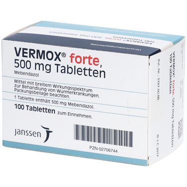VERMOX® forte 500 mg 100 St mit dem E-Rezept kaufen - Shop Apotheke