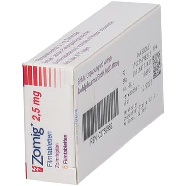 ZOMIG 2,5 mg 6 St mit dem E-Rezept kaufen - Shop Apotheke