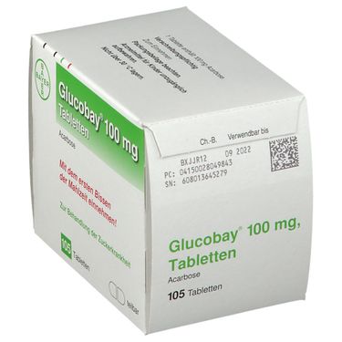 Glucobay® 100 mg 105 St mit dem E-Rezept kaufen - Shop Apotheke