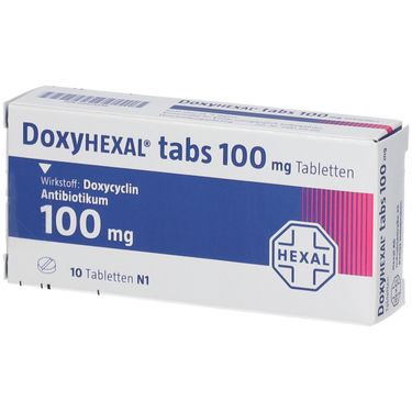 DoxyHEXAL® tabs 100 mg 10 St mit dem E-Rezept kaufen - Shop Apotheke
