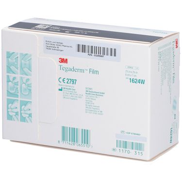 3M™ Tegaderm™ Film Transparentverband mit Rahmenapplikation 6 x 7 cm ...