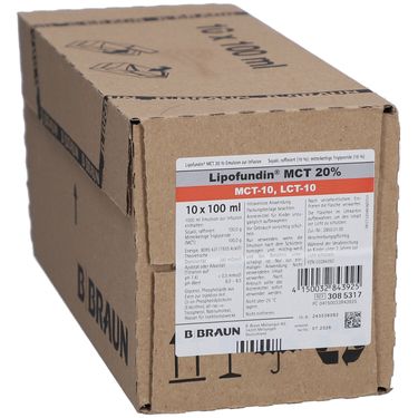 LIPOFUNDIN MCT 20% Glas 10x100 ml mit dem E-Rezept kaufen - Shop Apotheke