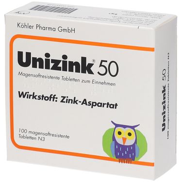 Unizink® 50 Tabletten 100 St - Shop Apotheke