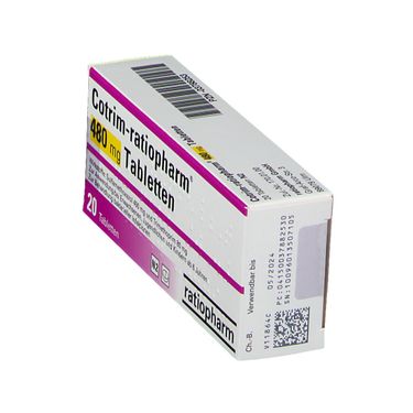 Cotrim-ratiopharm® 480 mg 20 St mit dem E-Rezept kaufen - Shop Apotheke