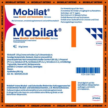 Mobilat® Intens Muskel- und Gelenksalbe 50 g - Shop Apotheke